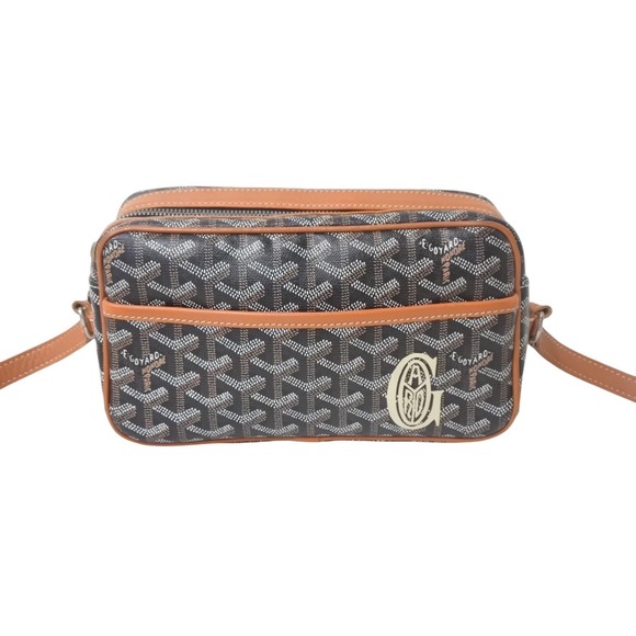 Goyard | Bags | Goyard Vert Black Leather Cup Bag Shoulder Pm Brown ...